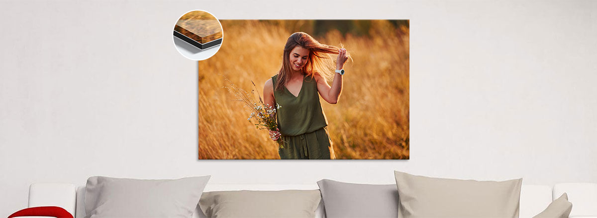 Gallery-Print drucken: Foto aus Acryl und Aluminium | Aldi Foto